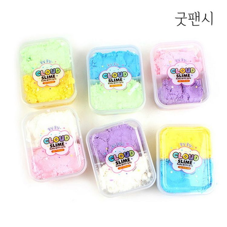 바보사랑 클라우드 슬라임 12개1box 솜사탕 구름 클레이 슬라임 홈플러스 택배배송