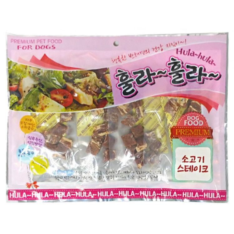 강아지 영양 간식 소고기 스테이크 큐브 300g 1p 스낵 홈플러스 택배배송