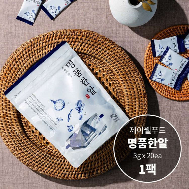 명품한알 19종자연재료 천연 조미료 코인 육수 20알 홈플러스 택배배송
