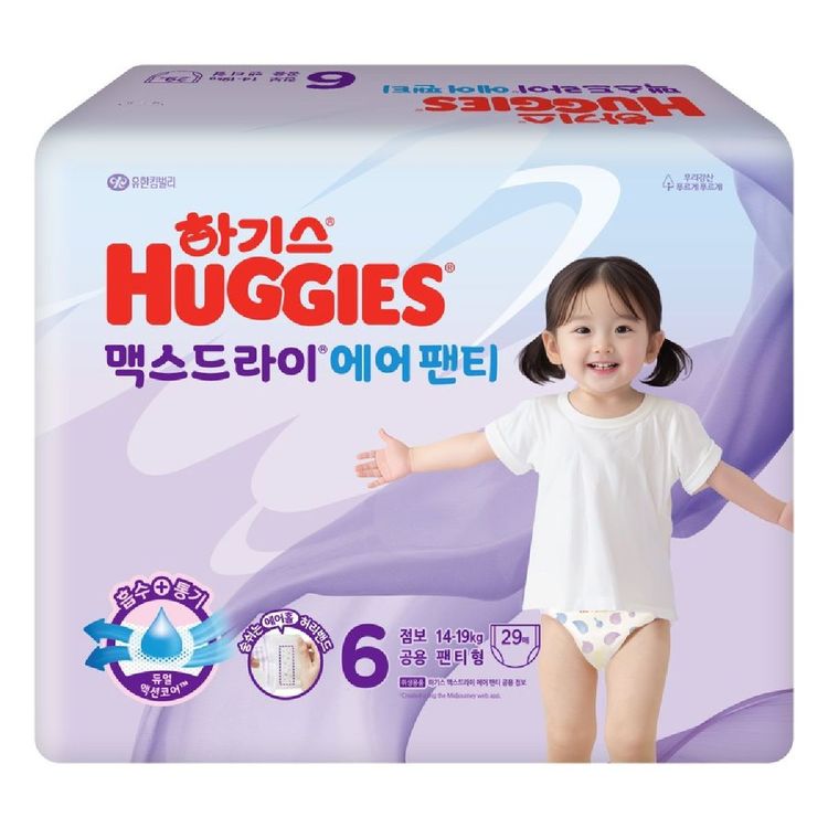 하기스 맥스드라이 에어 팬티기저귀 점보6단계공용 29매 홈플러스