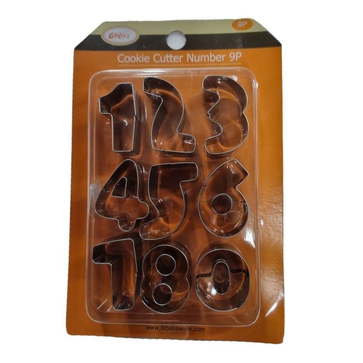 구떼 N2291dfec32 쿠키 커터 숫자 9p 비스킷 쿠키틀 스탬프 모양틀 홈플러스 택배배송