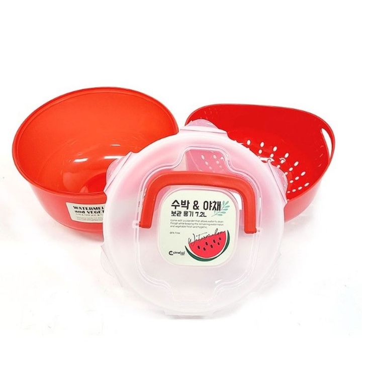 쿨샵 실용적인 N6163a664a9 수박 야채 밀폐용기 물빠짐 믹싱볼 샐러드볼 홈플러스 택배배송
