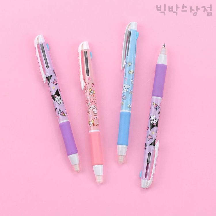 산리오 지워지는 3색볼펜 1p 지워지는 펜 공부용 학교 어린이집 단체 학용품 시나모롤 쿠로 홈플러스 택배배송