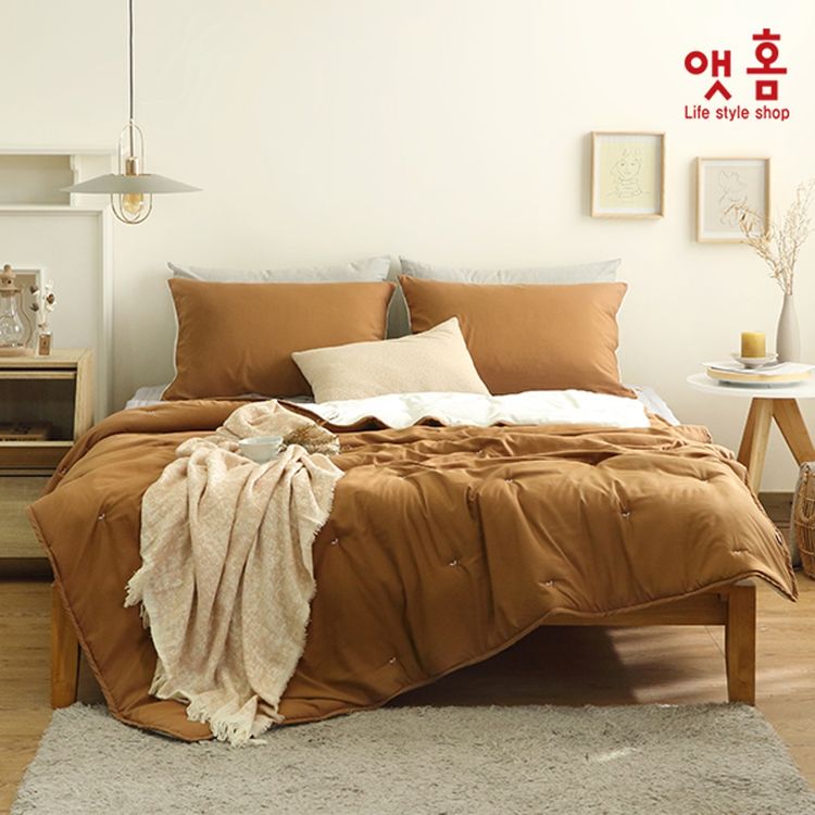 N앳홈 포리프 퀼팅 자수 극세사 차렵이불세트 S 이불베개커버1 홈플러스 택배배송