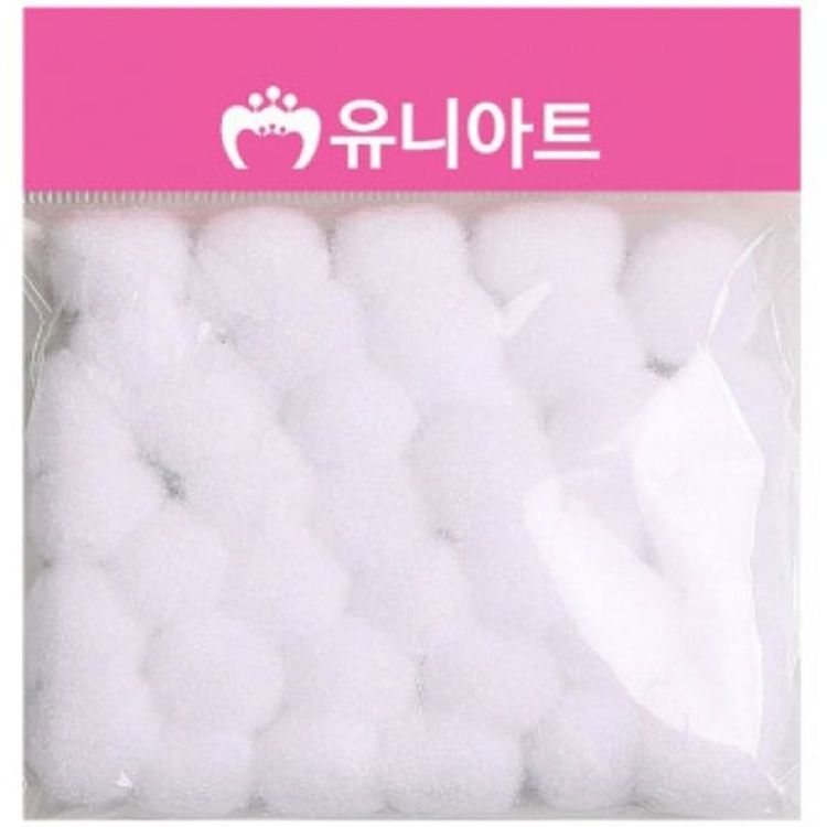 유니아트 실용적인 N6191a4e874 퐁퐁 칼라 1000 백색 20mm 6팩만들기재료 뿅 홈플러스 택배배송