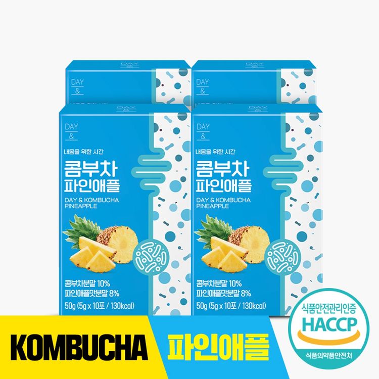 참앤들황토농원 데이앤 콤부차 파인애플 10포 4박스 홈플러스 택배배송