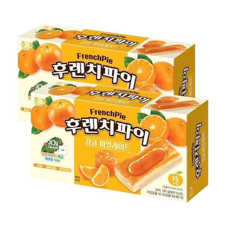 해태 후렌치파이 감귤 마멀레이드192g X 2개 홈플러스 택배배송