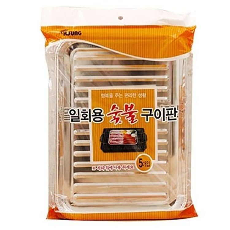 일회용 실용적인 N6133684457 바베큐 구이판 5p 숯불 1회용 사각 홈플러스 택배배송