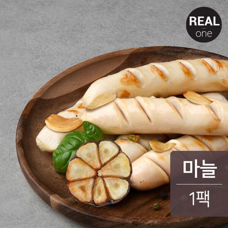 리얼원 닭가슴살 소시지 마늘 100g1팩 홈플러스 택배배송