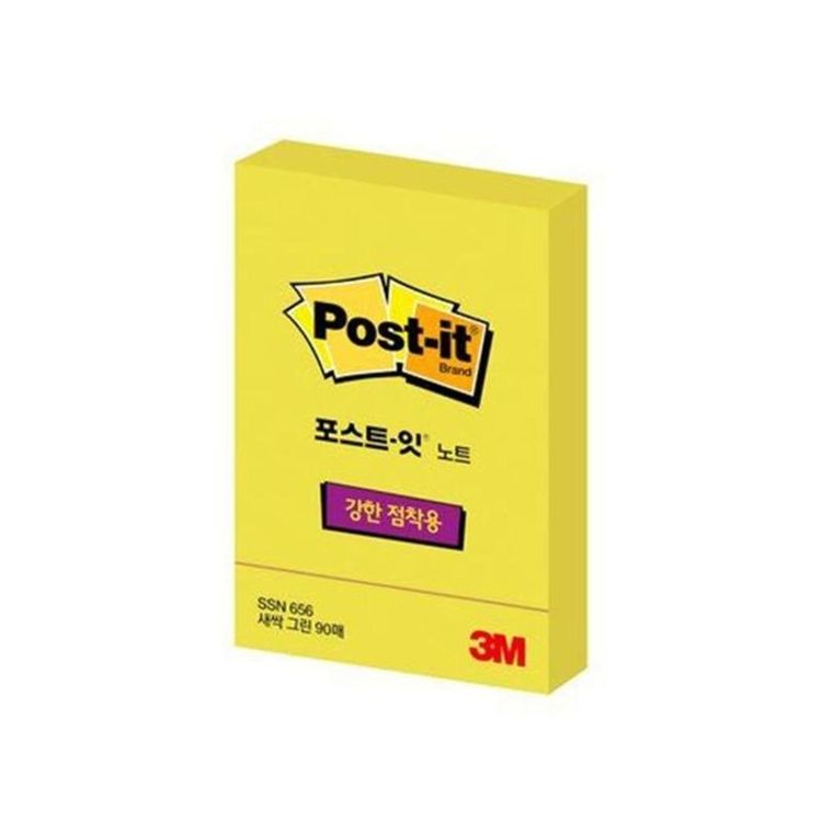 3m 포스트잇 강한접착용 노트 656 새싹그린 5입 홈플러스 택배배송