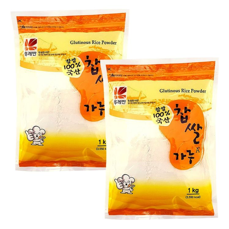 뚜레반 찹쌀가루국내산찹쌀100 A 1kg X 2개 홈플러스 택배배송