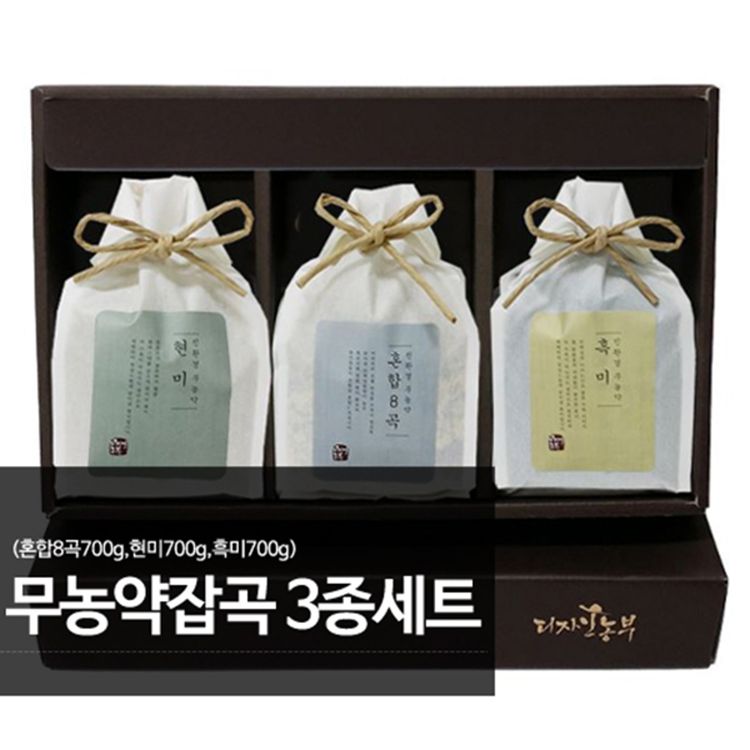 참다올 전주 특선 친환경 3종세트무농약혼합8곡무농약흑미무농약현미각700g 홈플러스 택배배송