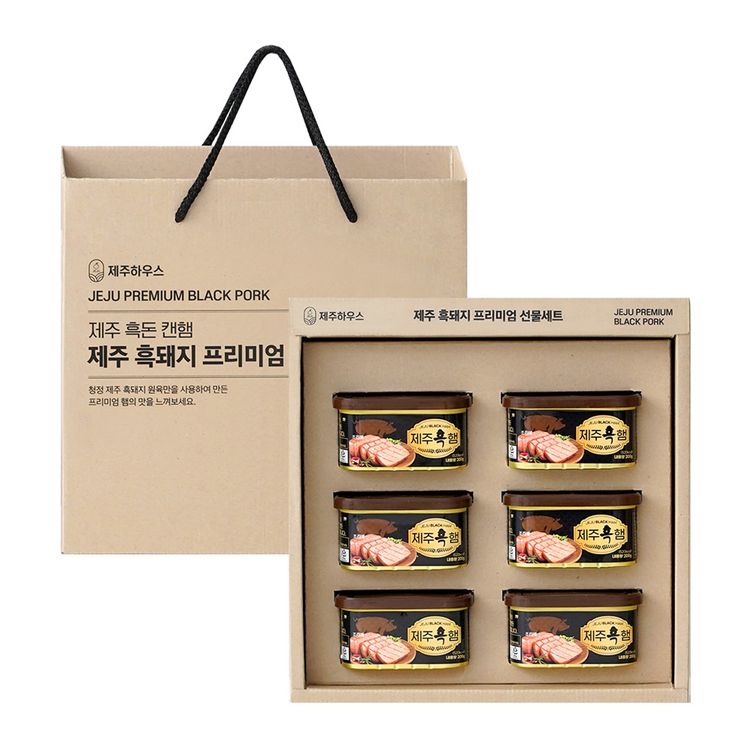 ★비밀특가★제주 흑돼지 90 캔햄 혼합세트캔햄3개카놀라유 2개햄 선물세트 명절선물 홈플러스 택배배송