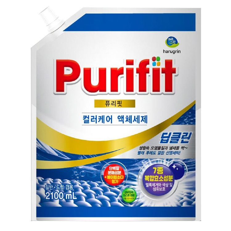 퓨리핏 액체세탁세제 컬러케어 21l 일반드럼겸용 홈플러스 택배배송