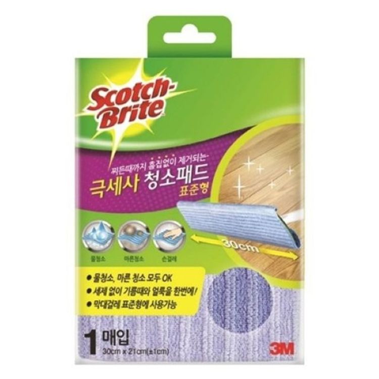 3m 실용적인 N6083ad8e59 스카치브라이트 극세사 청소포 리필 표준형 1매 홈플러스 택배배송