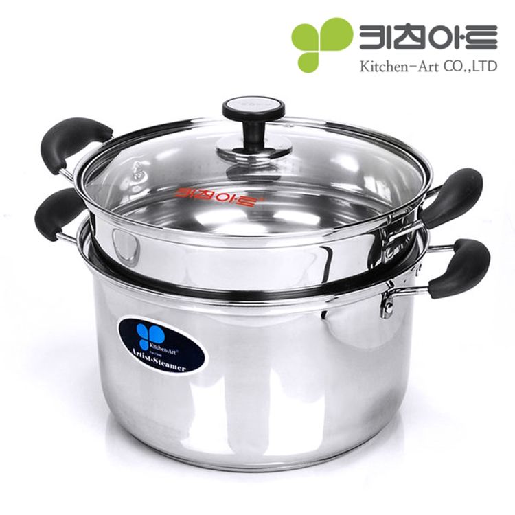키친아트 스테인리스 냄비 편수 양수 시리즈 찜냄비 24cm 홈플러스 택배배송