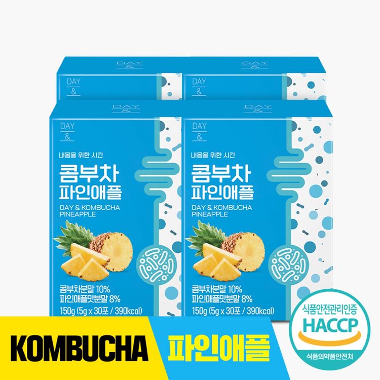 참앤들황토농원 데이앤 콤부차 파인애플 30포 4박스 홈플러스 택배배송