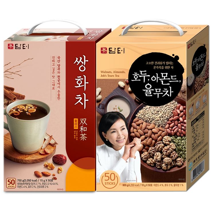 담터 쌍화차 50t 호두 아몬드 율무차 50t 홈플러스 택배배송