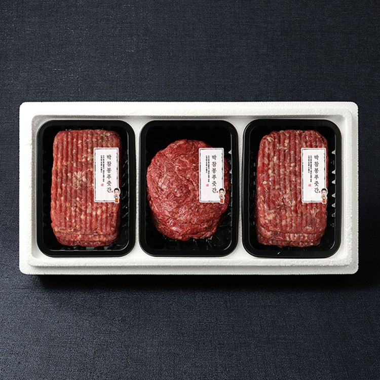 박참봉푸줏간 한우 떡갈비언양불고기 혼합선물세트 3구 A호 117kg 떡갈비6개언양 홈플러스 택배배송