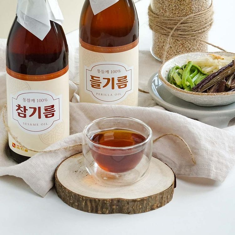 참기름 들기름 선물세트 참기름 350ml 들기름 350ml 볶은참깨 100g 홈플러스 택배배송