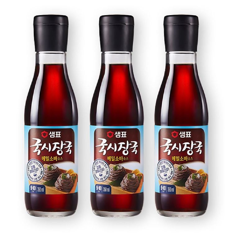 샘표 국시장국 메밀소바소스 350ml 3개 양념 국물양념 국수양념 국수장국 간편양념 메밀 홈플러스 택배배송
