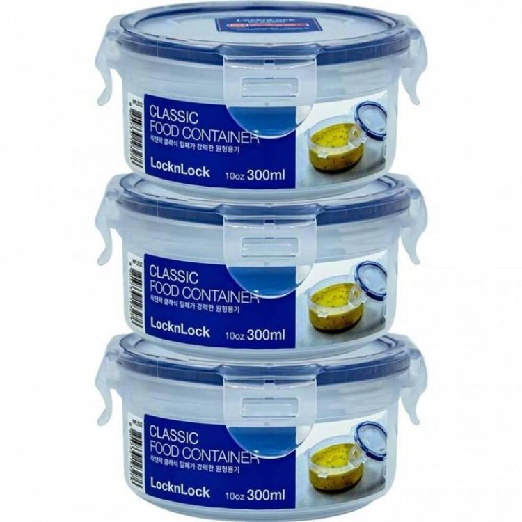 클래식 반찬통 플라스틱 용기 932 원형 300ml 3p 홈플러스 택배배송