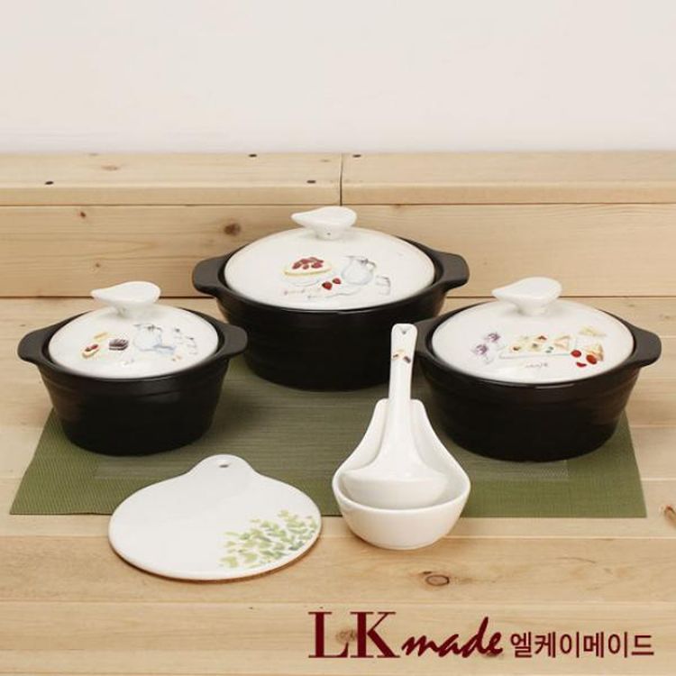 바보사랑 아이스크림 케익 무균열 내열냄비뚝배기 혼합세트 9p 홈플러스 택배배송