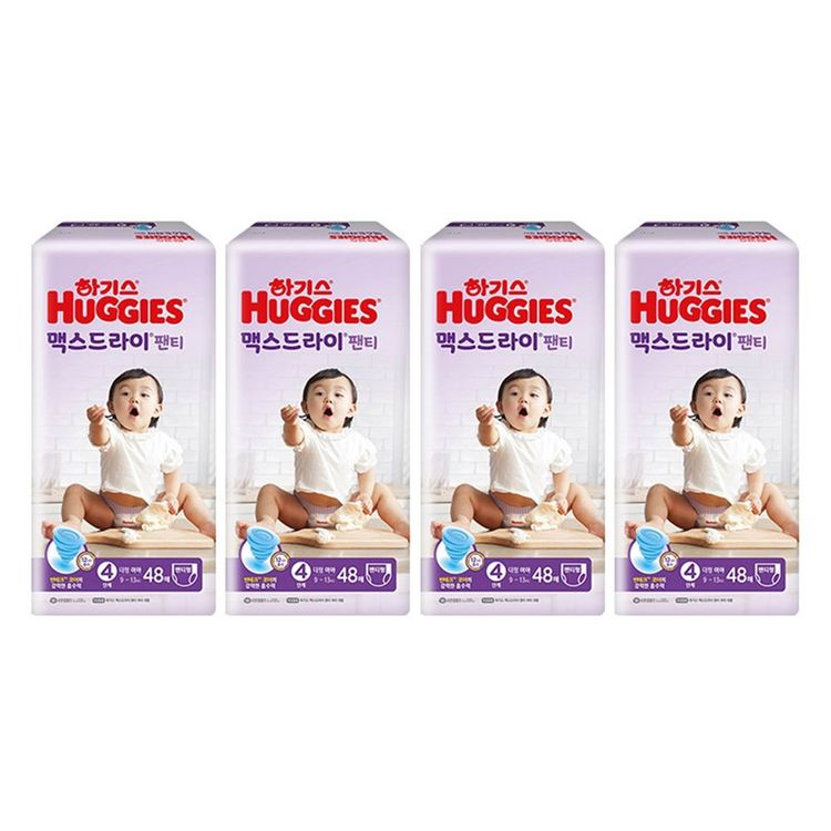 하기스 맥스드라이 4단계 여아 팬티형 48매x4팩 대형 홈플러스 판매자택배
