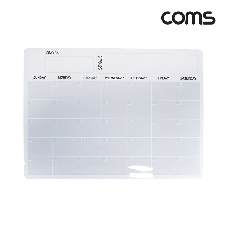 Coms 실용적인 N7203b60b4b 월간 스케줄 보드 메모 자석 만년달력 철제부착 홈플러스 택배배송
