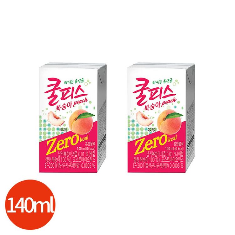 동원 쿨피스 제로 테트라 복숭아 140mlx24개 홈플러스 택배배송