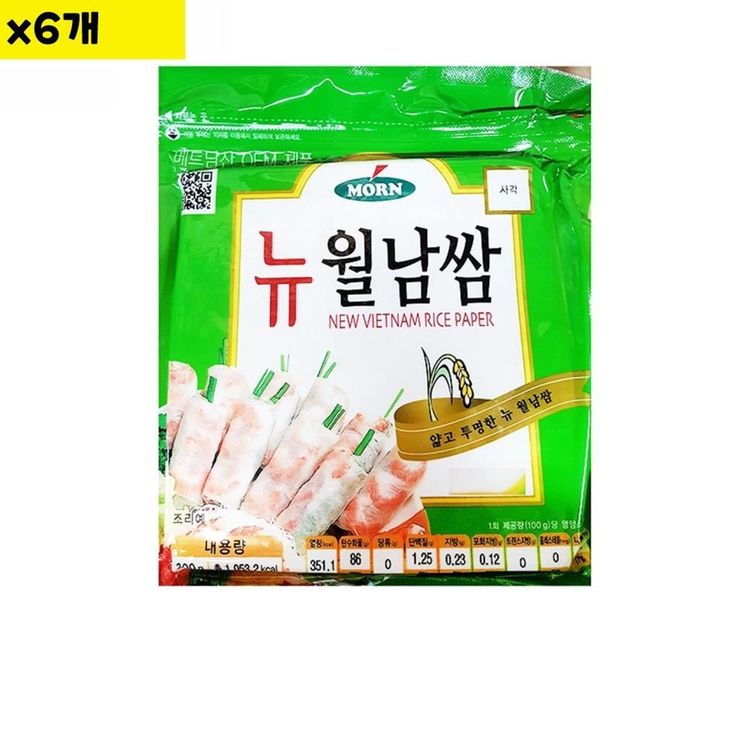 식자재 도매 사각 월남쌈몬 16cmx300g X6개 홈플러스 택배배송