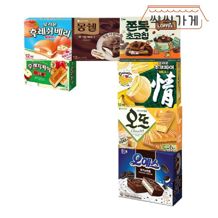 씩씩가게 더 맛있는 후속작 파이 7종 몽쉘 후레쉬베리 오예스 쫀득 오뜨 후렌치 초코파 홈플러스 택배배송