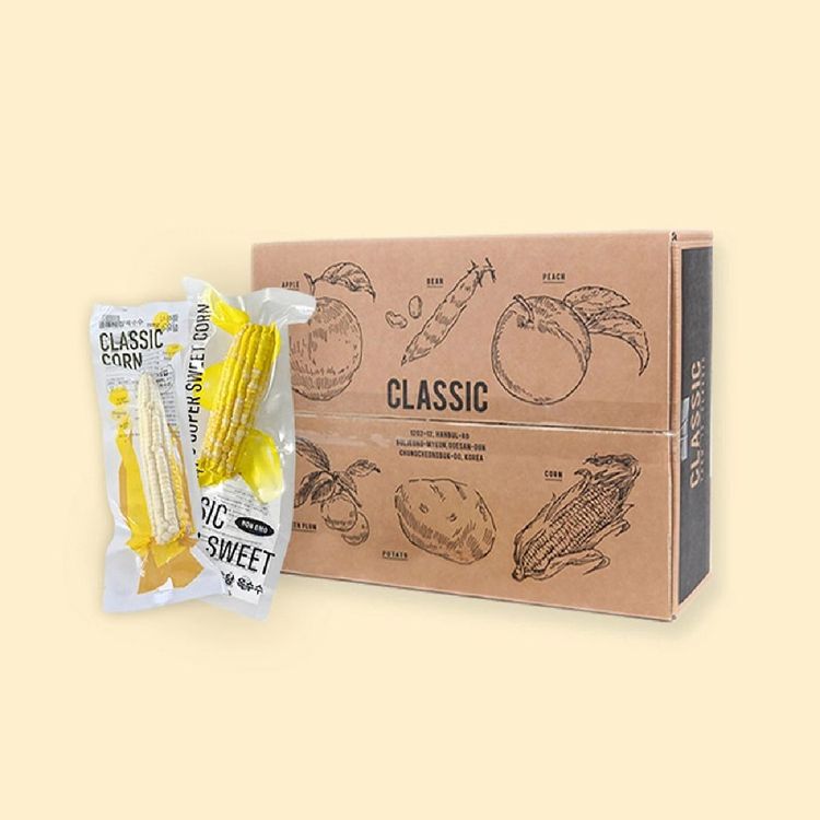 클래식농원 진공 찐 국내산 찰옥수수 냉동 10개입 캠핑 홈플러스 택배배송