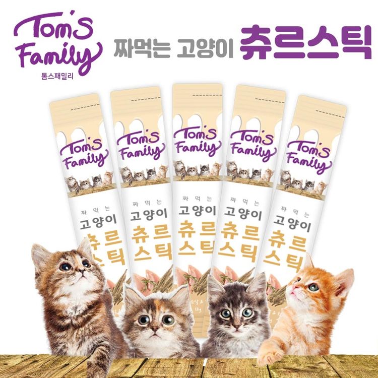 톰스패밀리 짜먹는 고양이 츄르스틱 닭가슴살and황태 12gx50개 홈플러스 택배배송