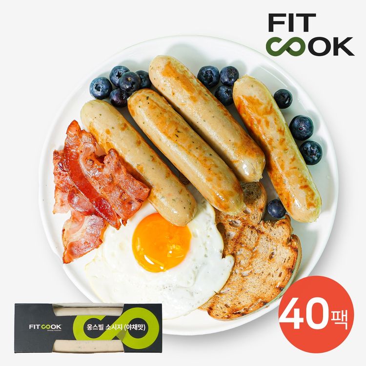 피트쿡 한돈 웅스빌 소시지 야채맛 140g 40팩 홈플러스 택배배송