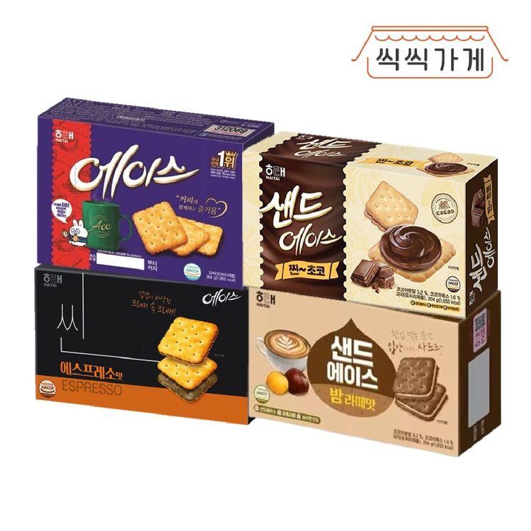 씩씩가게 샌드에이스 2종밤라떼 찐초코 에이스 2종에스프레소 오리지널 홈플러스 택배배송