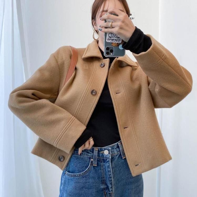 여자 앙고라 울함유 기본 일자 가을 무지 숏자켓 홈플러스 택배배송
