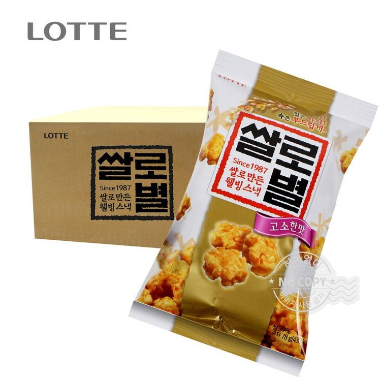 과자천국 영양간식 박스 롯데 쌀로별 78g 16입 홈플러스 택배배송