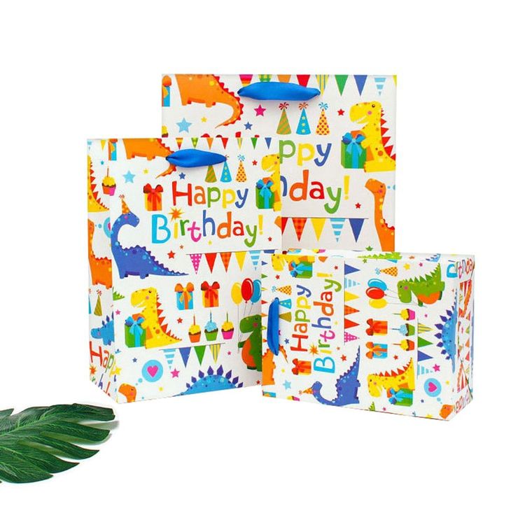 생일 축하 공룡 쇼핑백 소 선물 포장 봉투 Dd 12124 홈플러스 택배배송