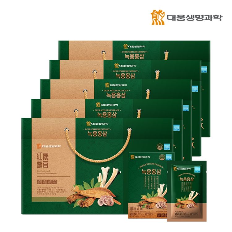 대웅생명과학 녹용홍삼 국산 생녹용추출액 70mlx30포 5세트 홈플러스 택배배송