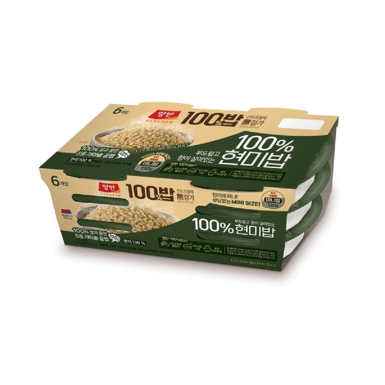 동원 양반 100밥 100% 현미밥 130G*6 | 홈플러스
