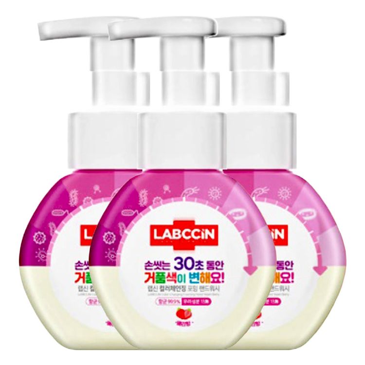 애경 랩신 V3 컬러체인징 포밍 핸드워시 베리향 용기 250ml X 3개 홈플러스 택배배송