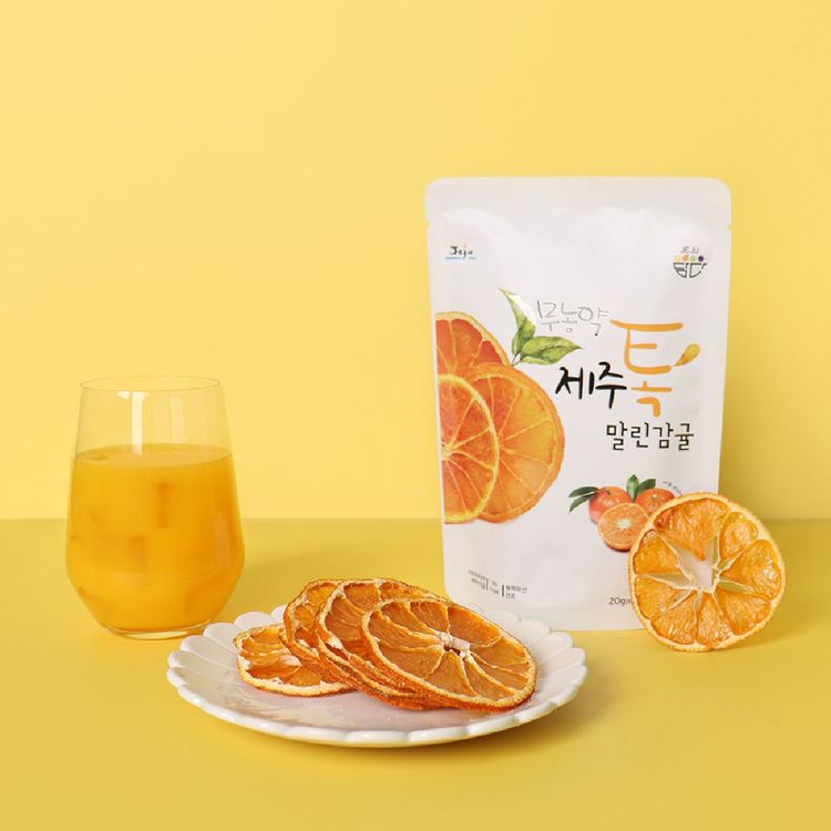 무농약 제주 톡말린 감귤칩 20g 제주특산품 기념품 과일칩 홈플러스 택배배송