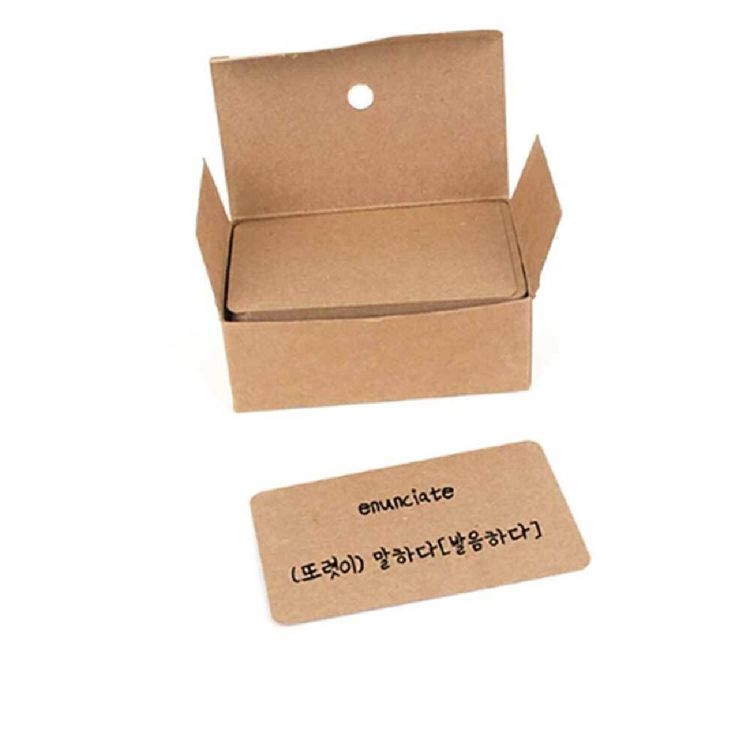 단어 메모지 카드 단어장 사각 쿠폰지 Diy 홈플러스 택배배송