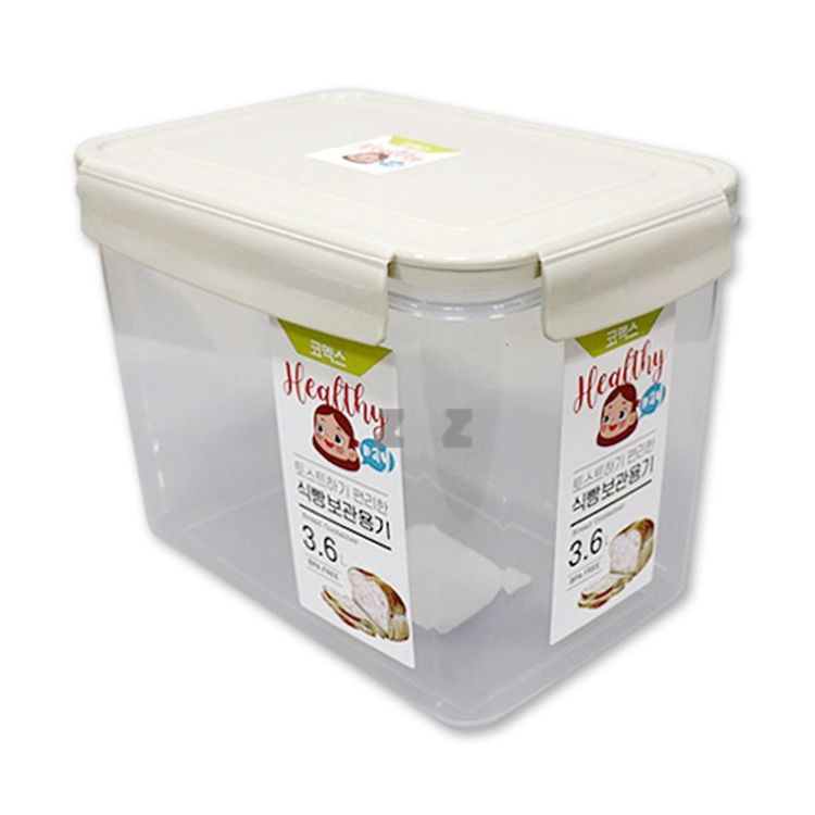 코멕스 Nc213b83f9c 밀폐용기 식빵 보관용기 반찬통 사각 36l 홈플러스 택배배송