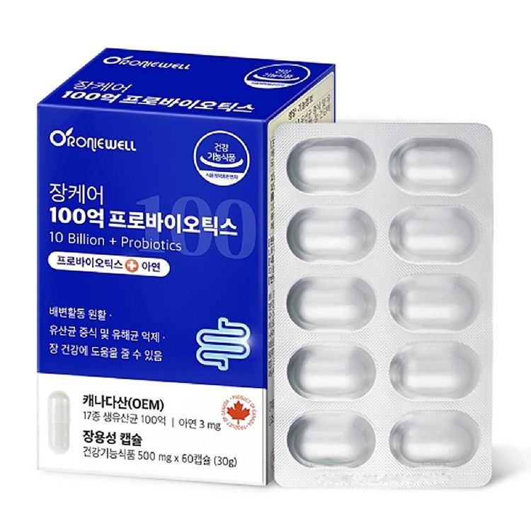 로니웰 장케어 100억 프로바이오틱스 60캡슐 홈플러스 택배배송