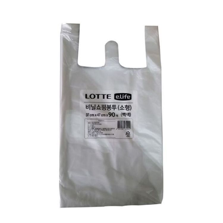 비닐쇼핑봉투 N8142b7fff9 소 백색 37x47cm 90매 롯데 이라이프 홈플러스 택배배송