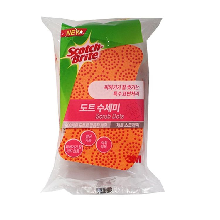 3m 스카치 브라이트 제로 스크래치 도트 수세미 2입 홈플러스