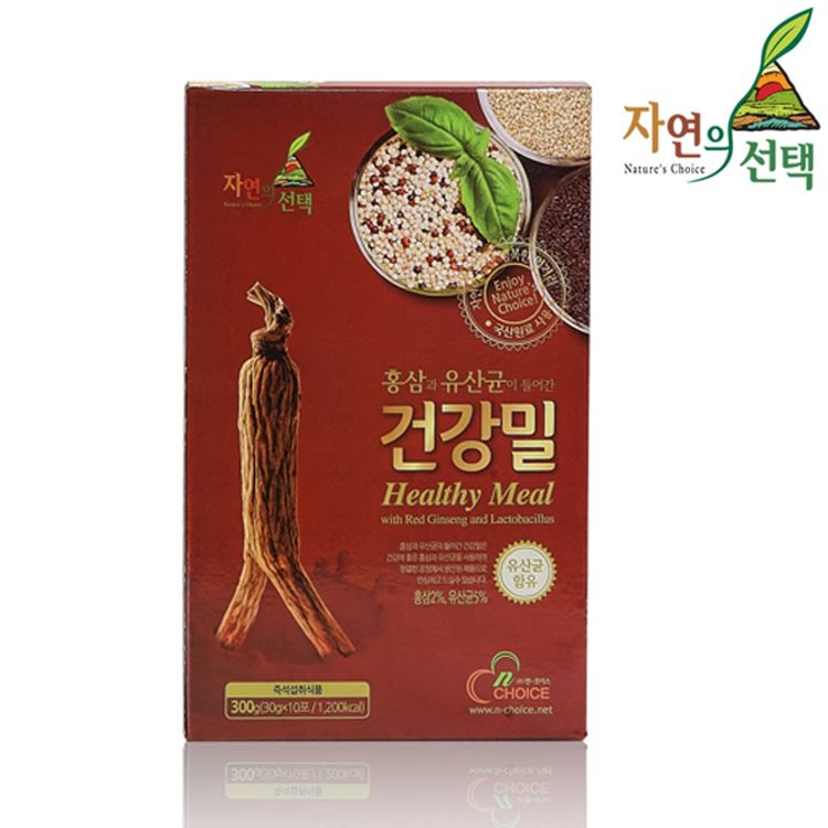 자연의선택 홍삼과 유산균이 들어간 건강밀 300g 스틱형 30gx10포 홈플러스 택배배송