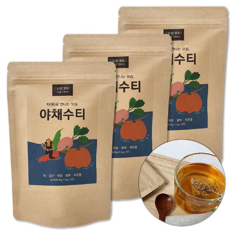 착한농부 국산 호박 작두콩 우엉 당근 무 차 티 60t 홈플러스 택배배송